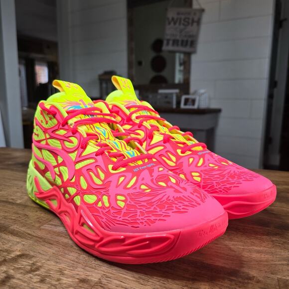 Puma | Shoes | Puma X Lamelo Ball Mb4 Love Pink And Green Basketball ...